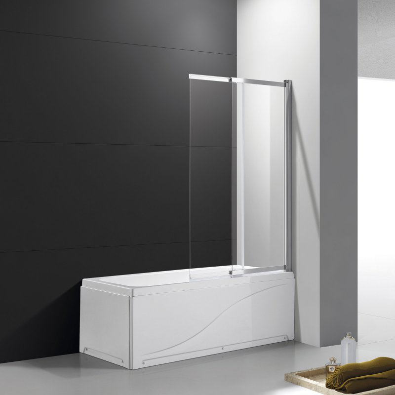 Шторка на ванну Cezares Slider VF-11-100/150-C-Cr стекло прозрачное ...